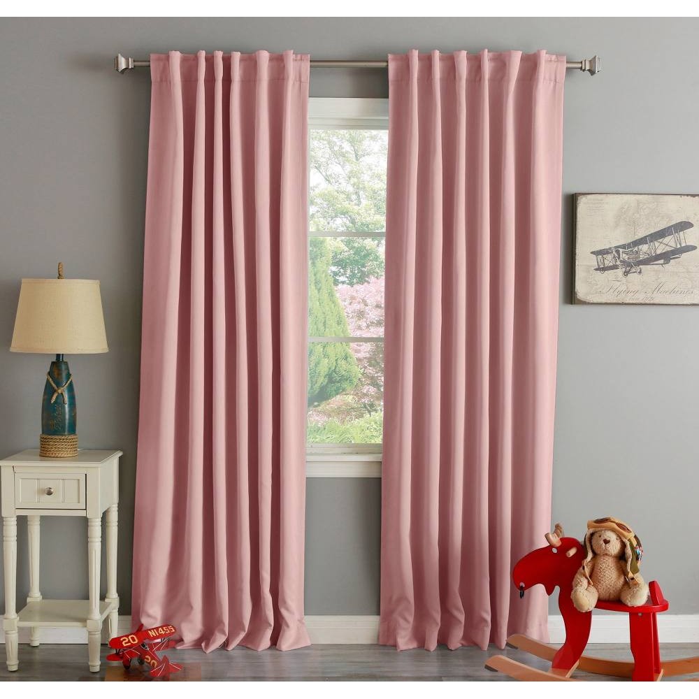 Curtain by the metre fabric tafta dark salmon CR 750